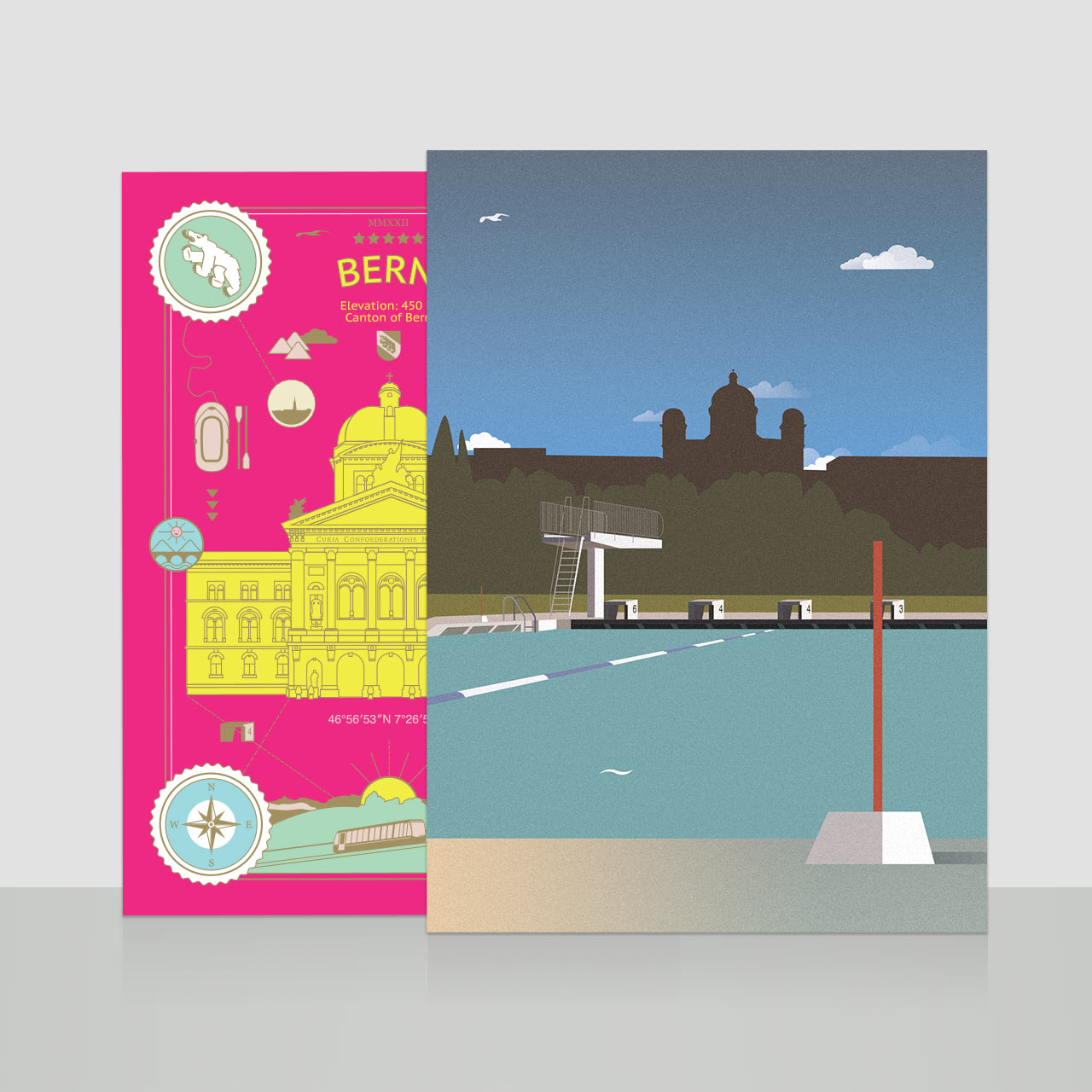 Bern by Day Postcard Set | Design Schenken | Ykoons